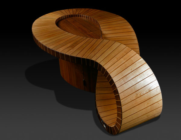 Table basse Möbius - Ebeniste Créateur Christian Maloizel